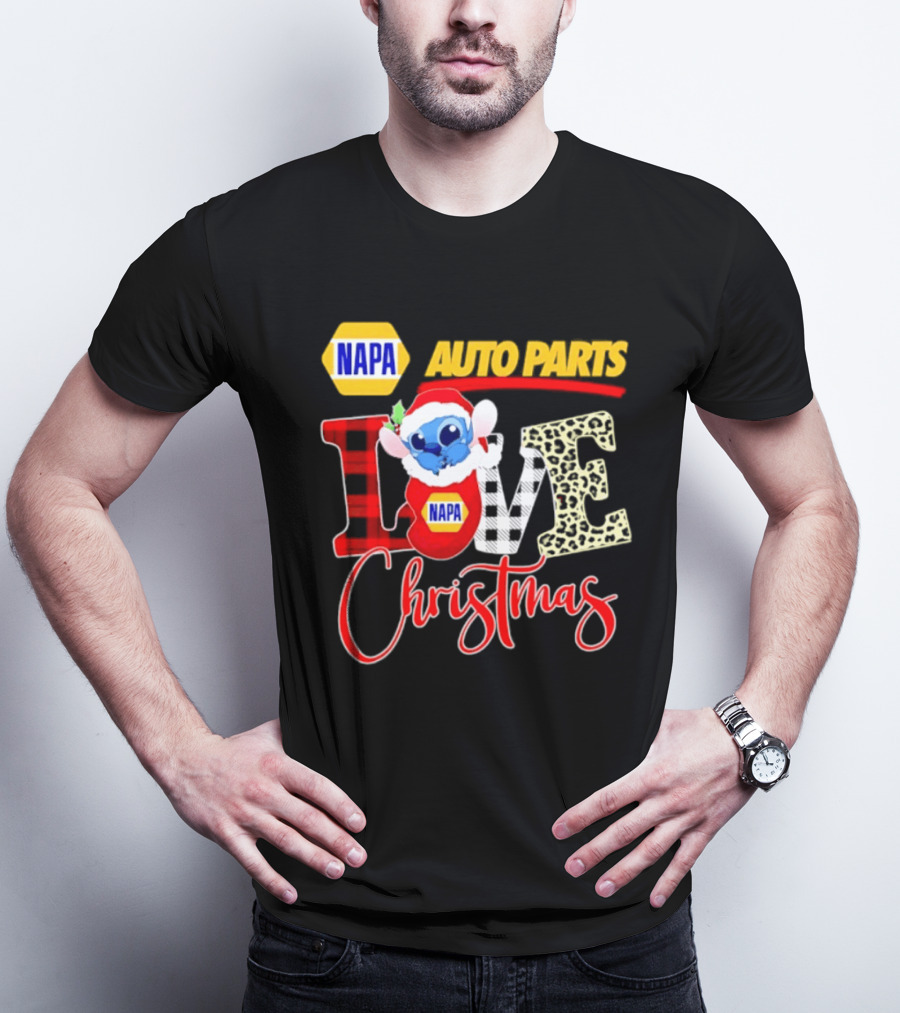 NAPA Auto Parts Stitch Christmas Love Holiday 2026 T-Shirt