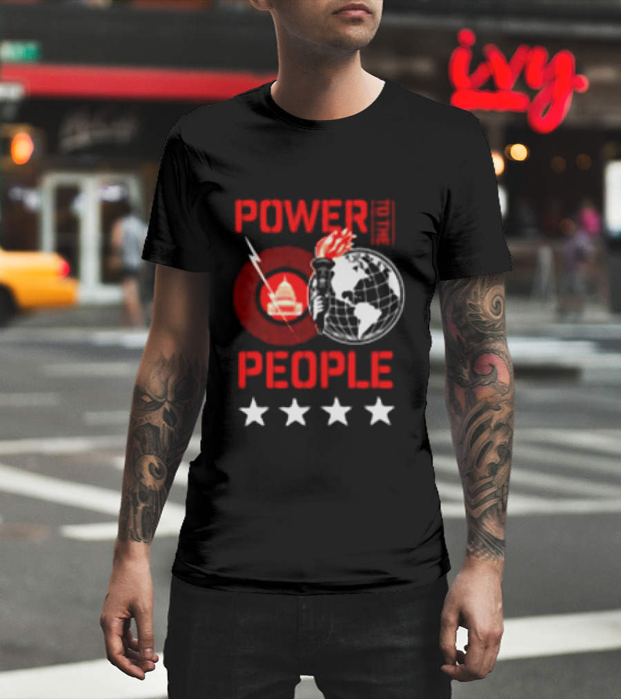 Power To The People 2026 Columbia MD October 3 Merriweather Post Pavilion Capitol Globe Torch T-Shirt