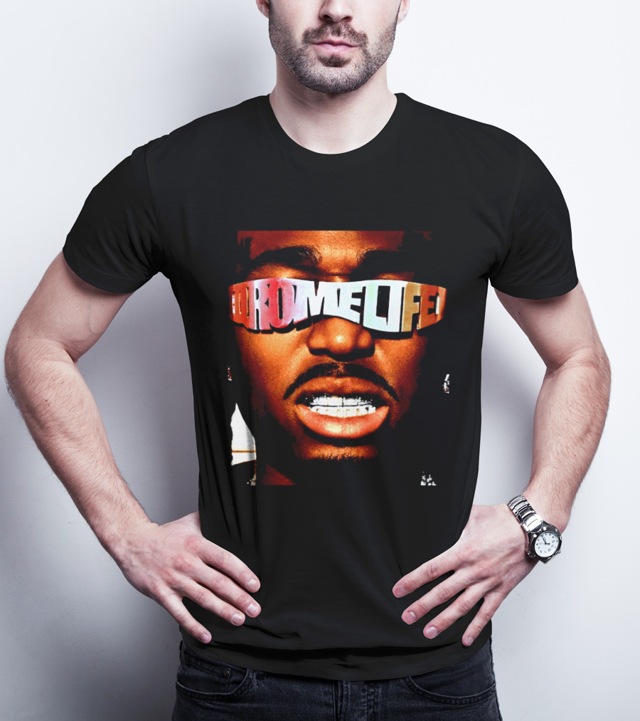Qromelife Album Cover Featuring Quavo Face T-Shirt