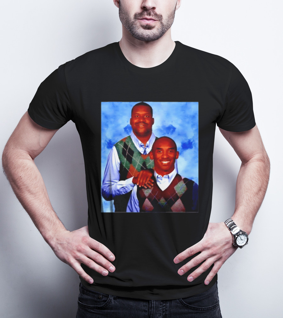Shaquille O'Neal Kobe Bryant Step Brothers Meme Basketball T-Shirt