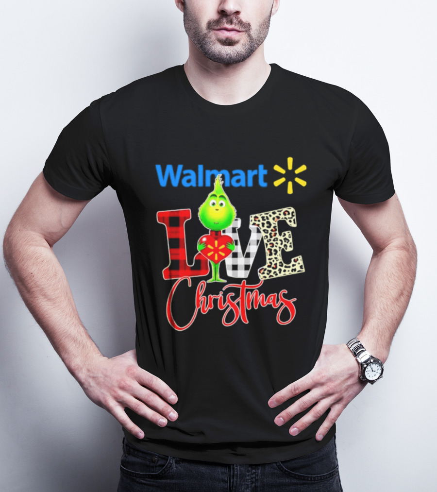 Walmart Grinch Love Christmas 2026 Cartoon T-Shirt