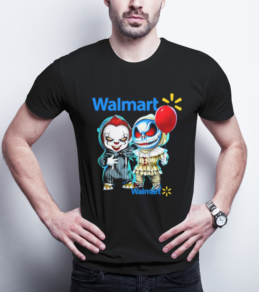 Walmart Pennywise Skellington 2026 Halloween Balloon Collaboration T-Shirt