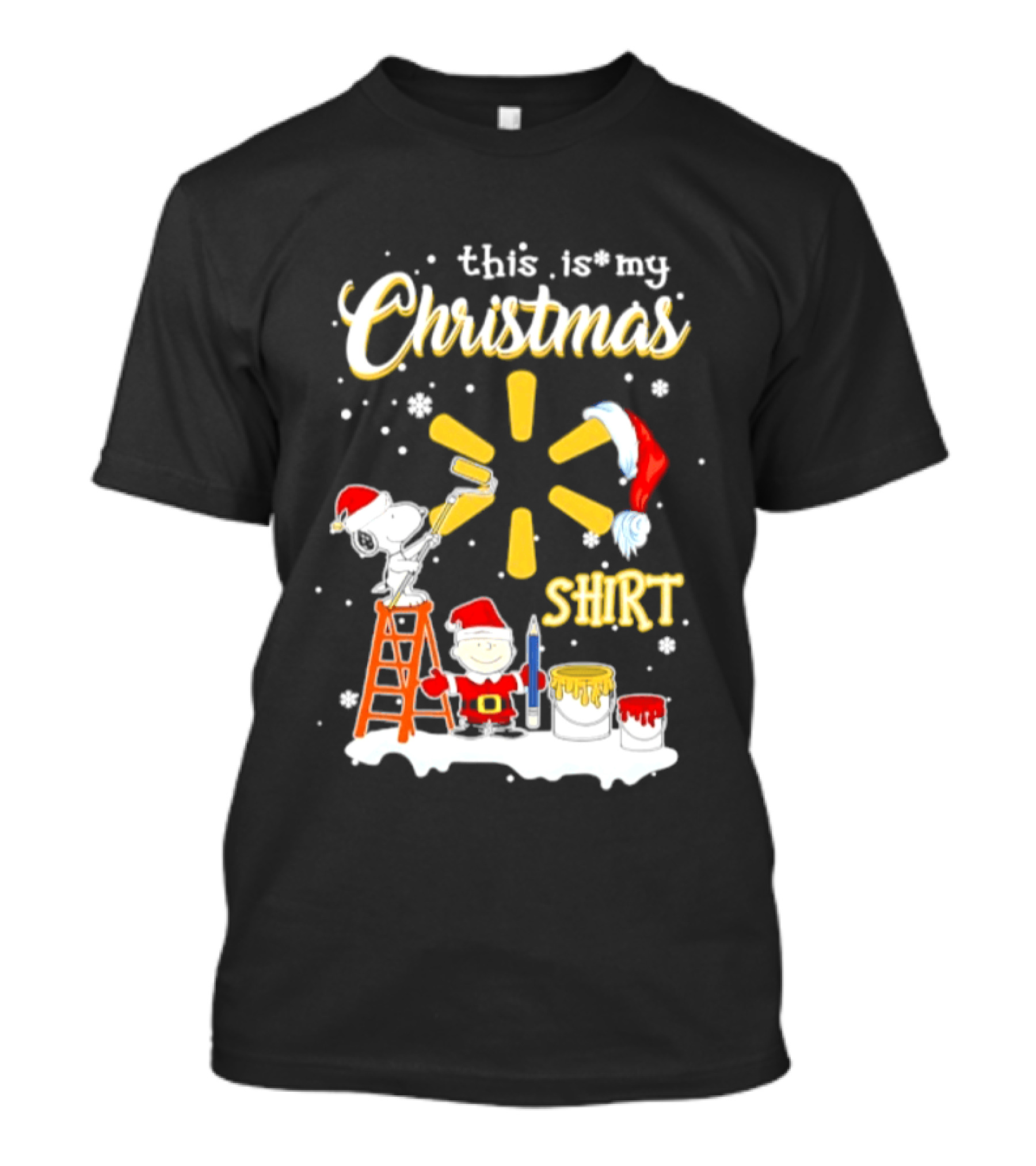 Walmart X Snoopy Woodstock Charlie Brown 2026 This Is My Christmas T-Shirt