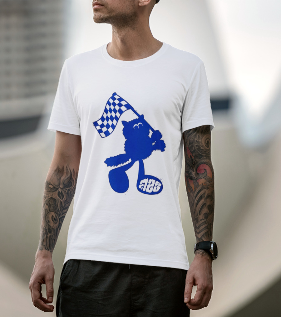 Alex Albon Quadrant Singapore Race Week Mascot 23 Checkered Flag T-Shirt