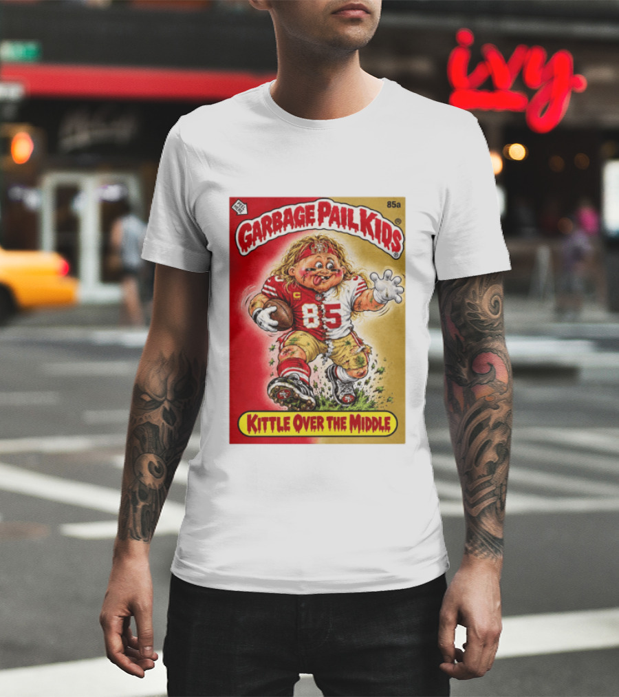 Garbage Pail Kids 85a Kittle Over The Middle San Francisco 49ers Football T-Shirt