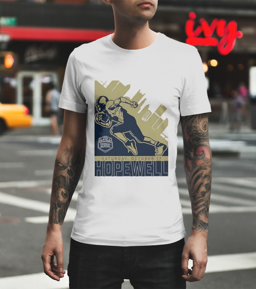 Hopewell Football Classic Saturday October 17 City Skyline T-Shirt