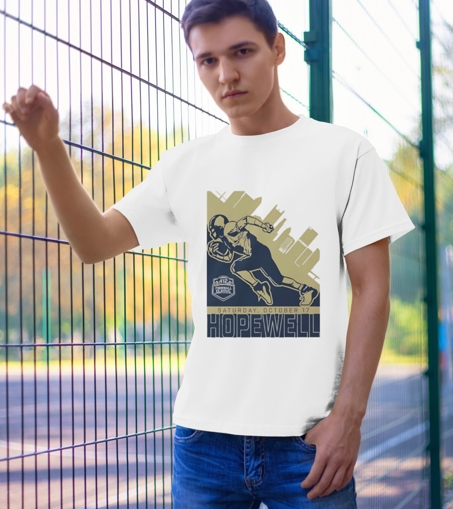 Hopewell Football Classic Saturday October 17 City Skyline T-Shirt