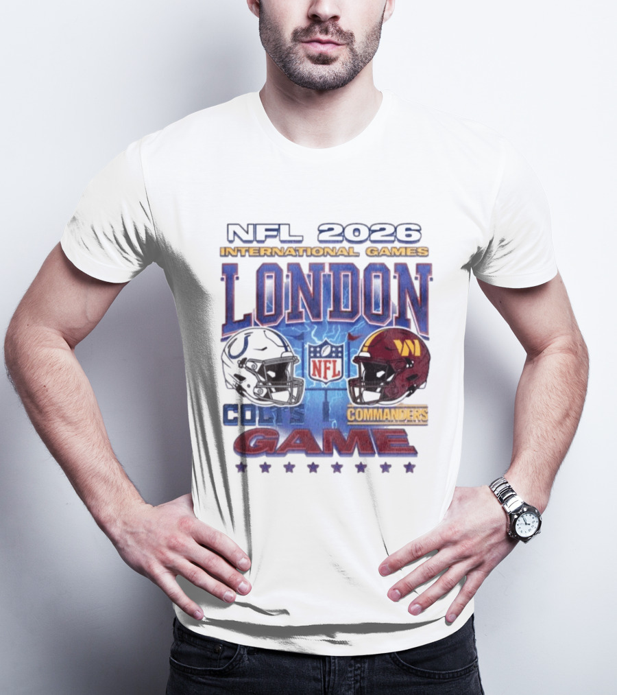 NFL 2026 International Games London Colts Vs Commanders Game T-Shirt