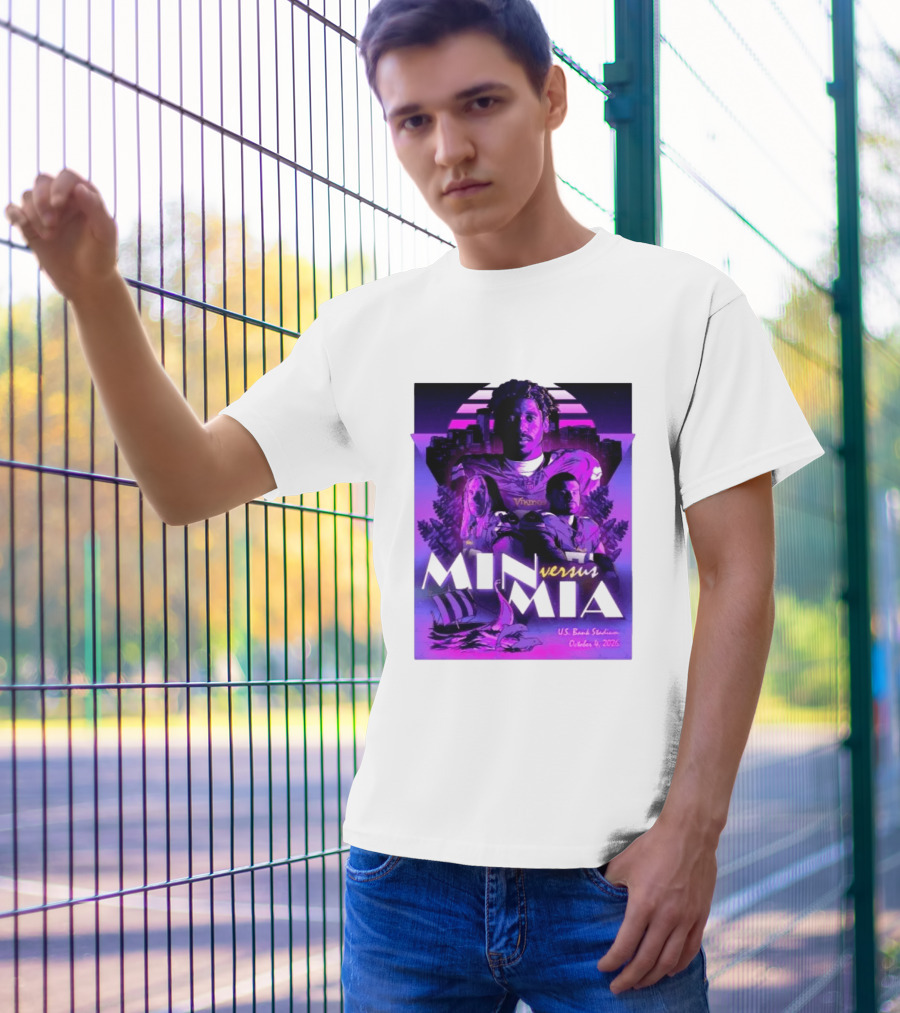 MIN Vs MIA U.S Bank Stadium October 4 2026 T-Shirt