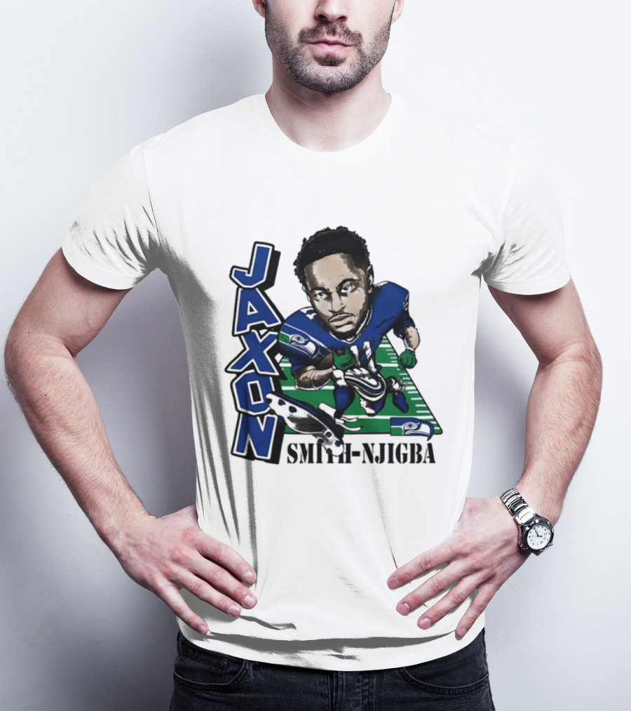 Seattle Seahawks Jaxon Smith Njigba Football Caricature T-Shirt