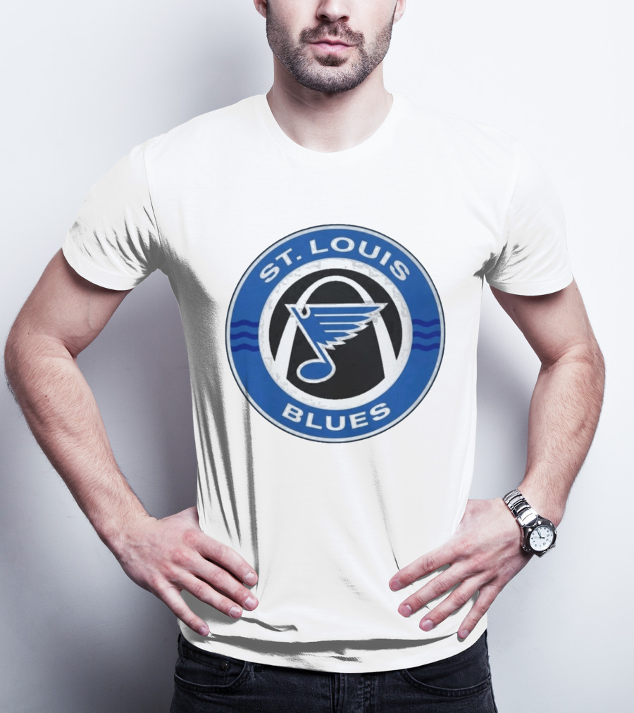 St. Louis Blues NHL Hockey Arch And Note T-Shirt