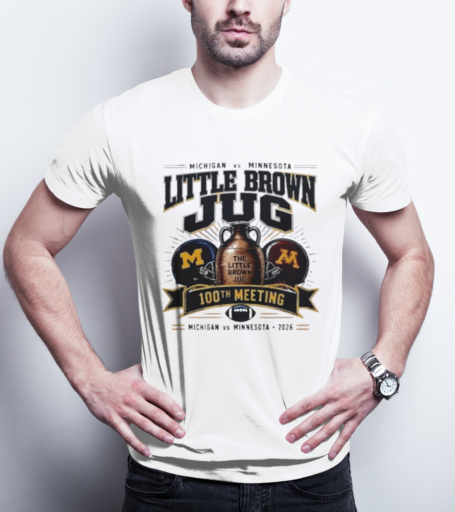 Michigan Vs Minnesota Little Brown Jug 100th Meeting 2023 T-Shirt