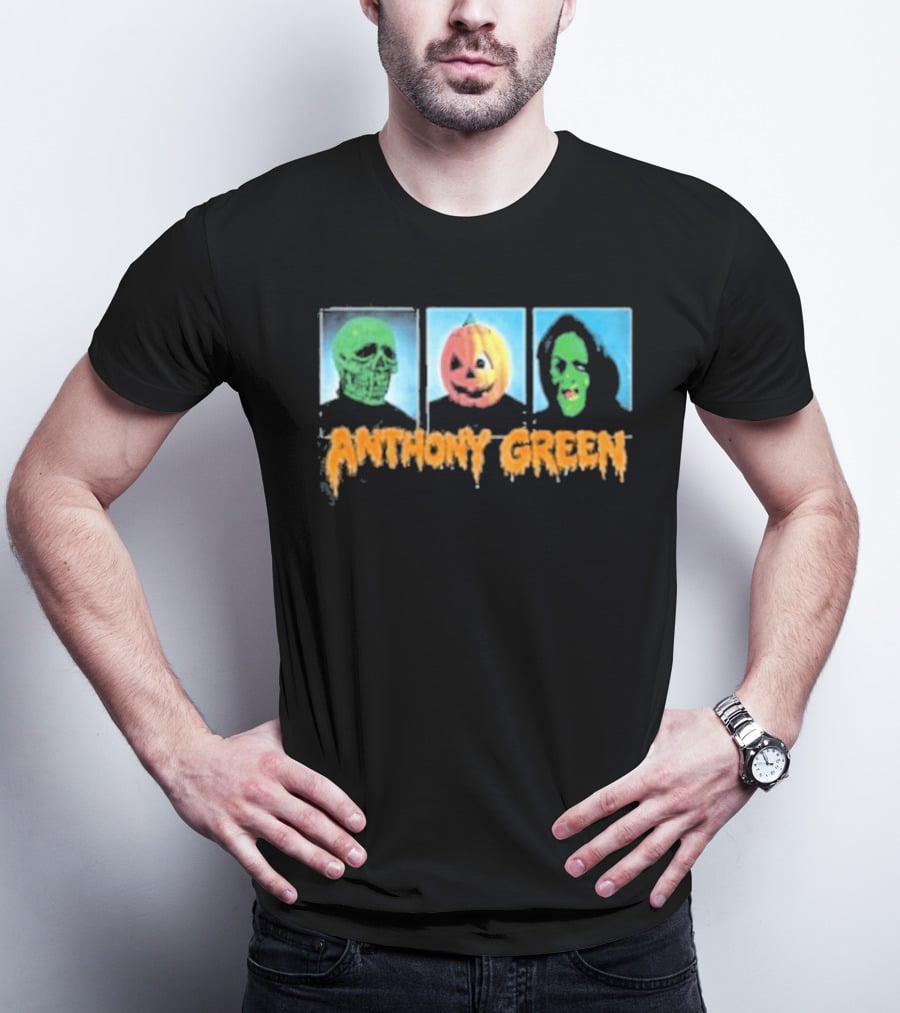 Anthony Green Forever Halloween Pumpkin Head Album T-Shirt