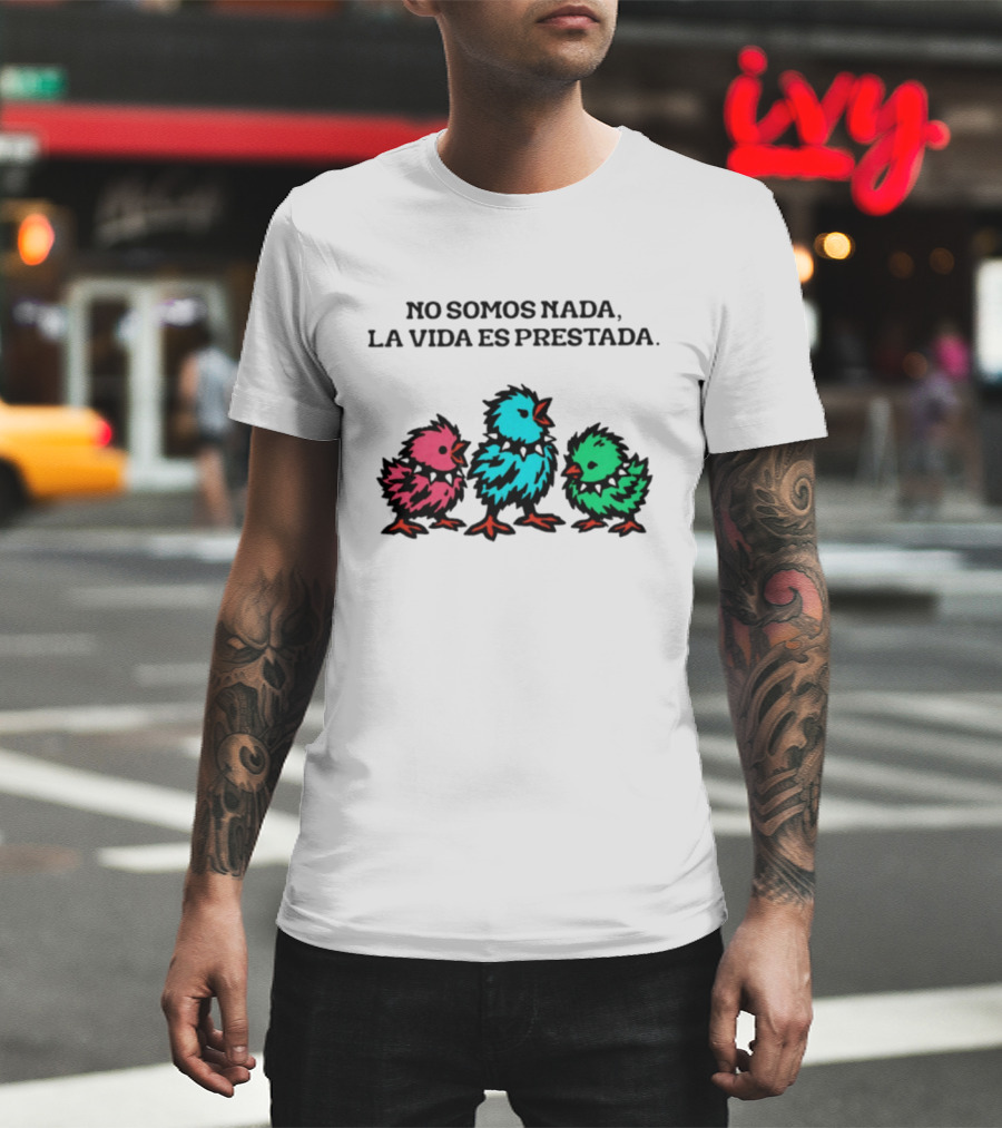No Somos Nada La Vida Es Prestada Colorful Punk Chicks T-Shirt