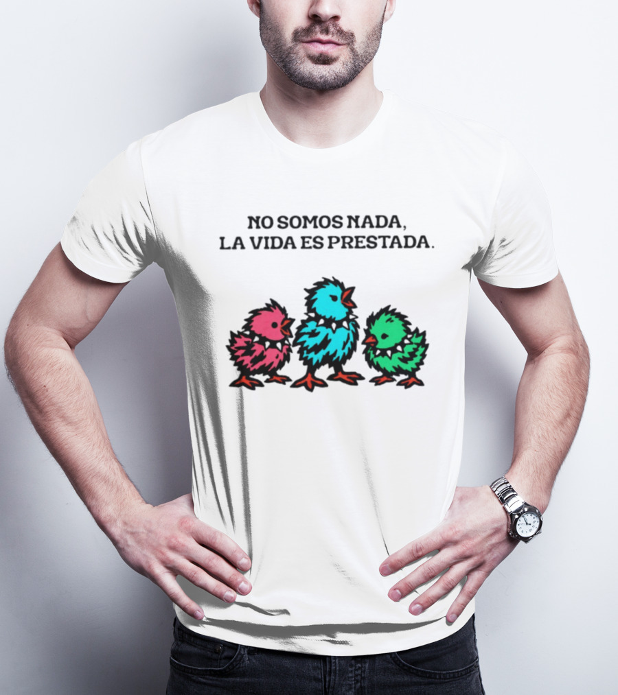 No Somos Nada La Vida Es Prestada Colorful Punk Chicks T-Shirt