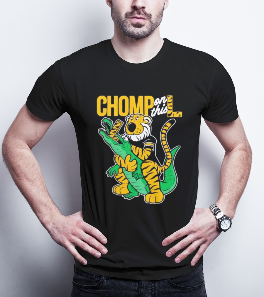 Missouri Chomp On This L Tiger And Alligator Face Off T-Shirt