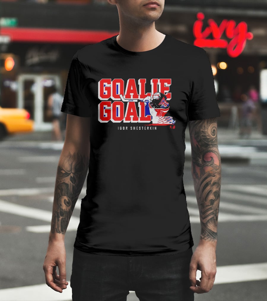 Goalie Goal Igor Shesterkin New York 31 T-Shirt