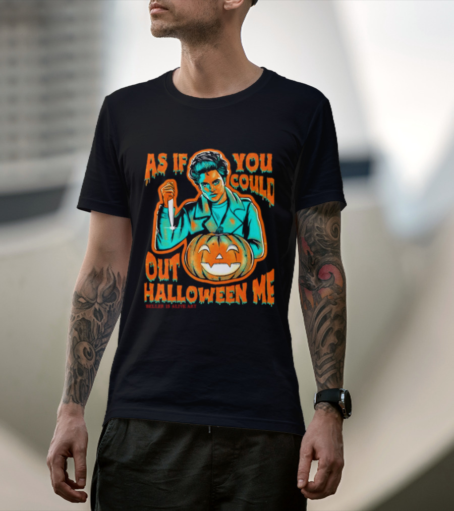 Robert Pattinson As If You Could Out Halloween Me Knife Pumpkin T-Shirt