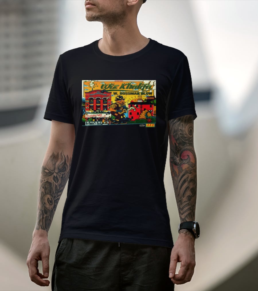 Wiz Khalifa BossMan Dlow Limited Event Pittsburgh PA October 2 2026 T-Shirt