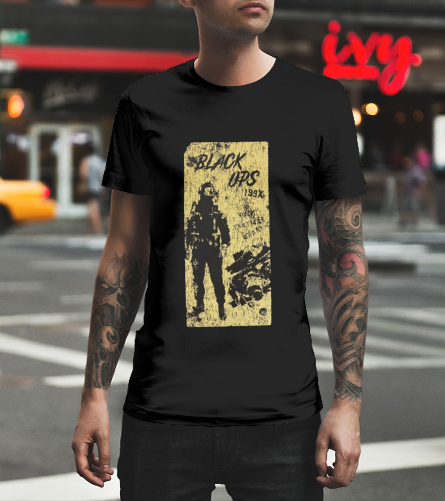 Black Ops 199X Volt Tactical Gear And Soldier T-Shirt