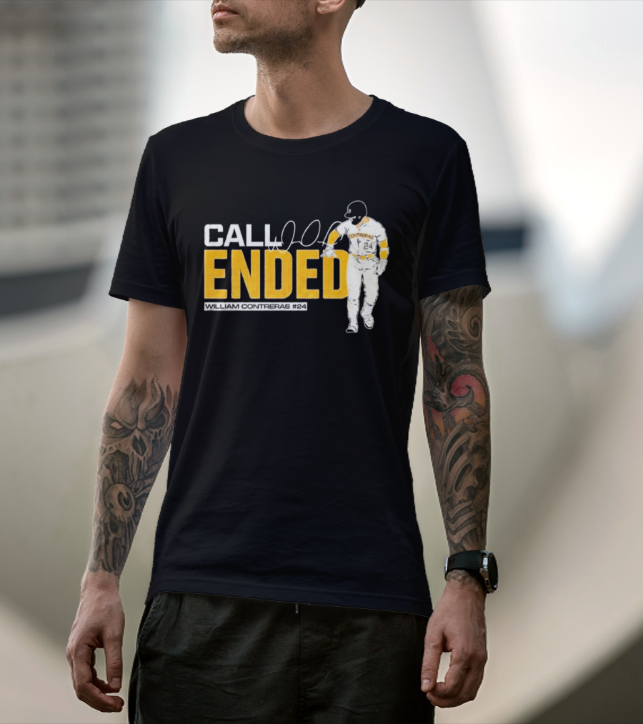 William Contreras Call Ended Baseball Player White And Gold T-Shirt