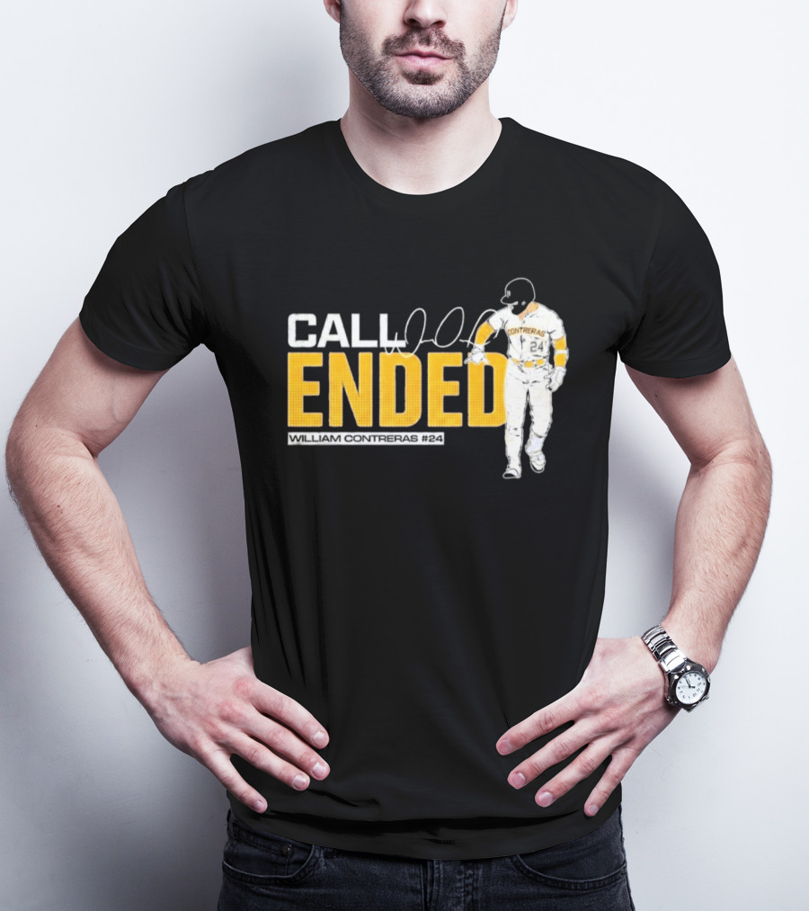 William Contreras Call Ended Baseball Player White And Gold T-Shirt