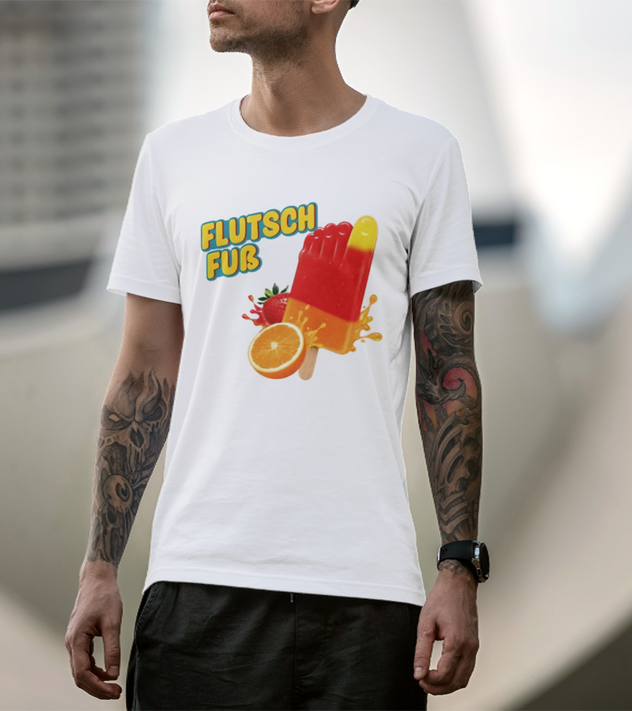 Flutsch Fub Popsicle Orange Strawberry Splash T-Shirt