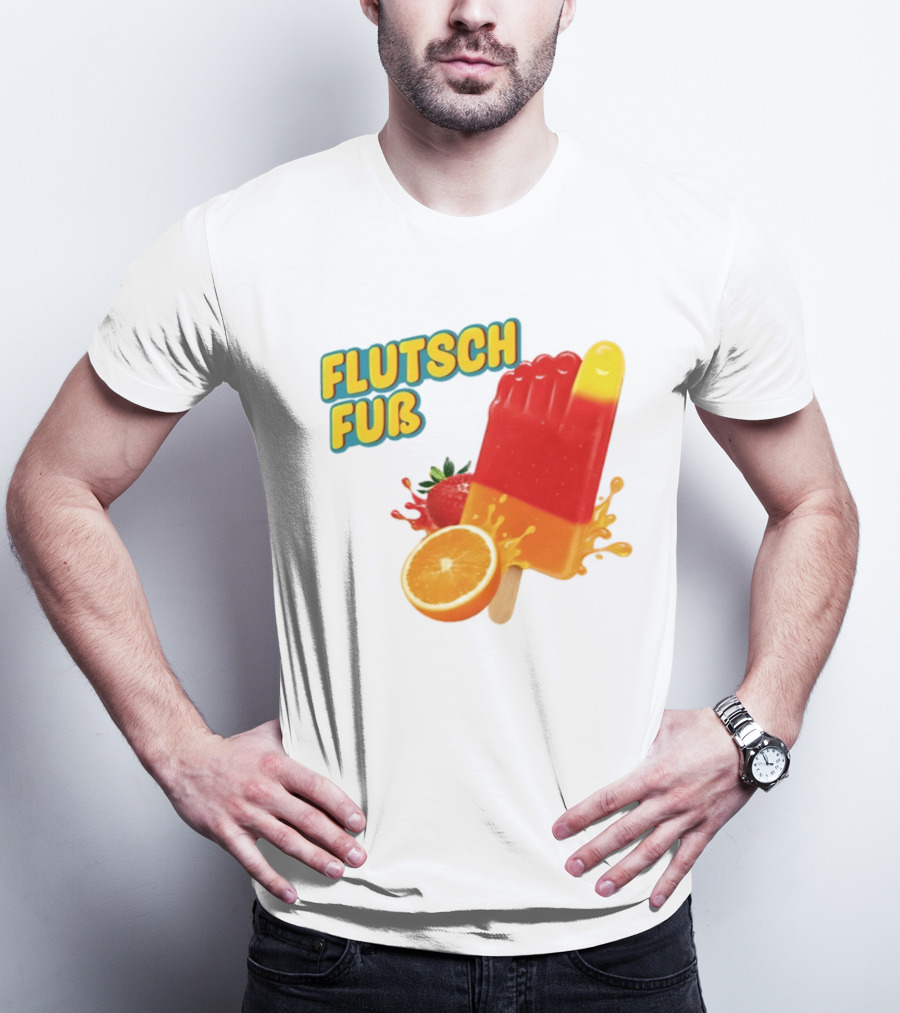 Flutsch Fub Popsicle Orange Strawberry Splash T-Shirt