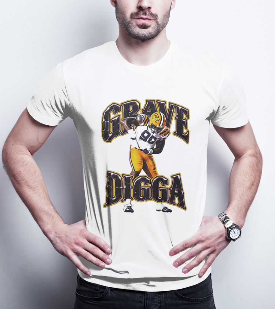 Grave Digga Deuce 90 Gotta Go To Work Football Player T-Shirt