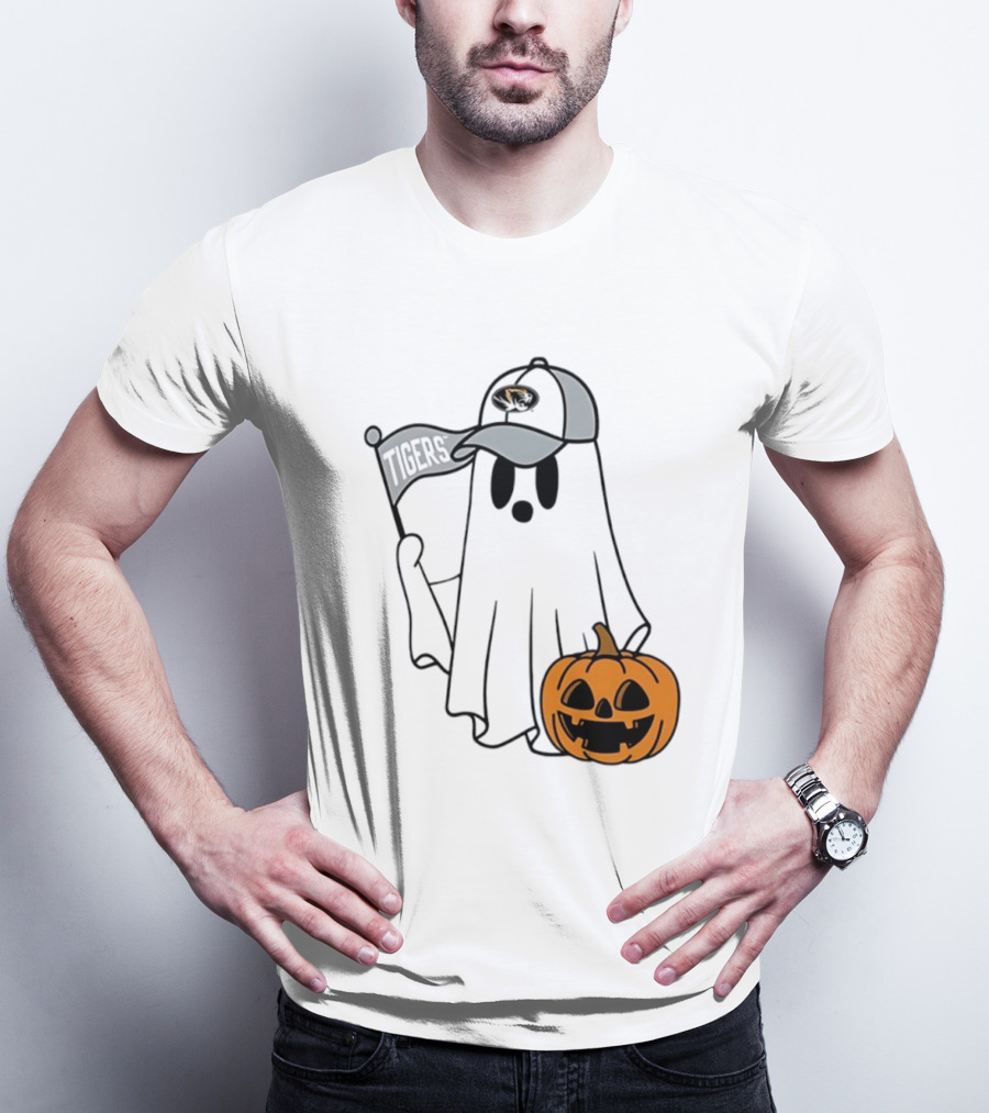 Missouri Tigers Halloween Ghost Pumpkin 2026 T-Shirt