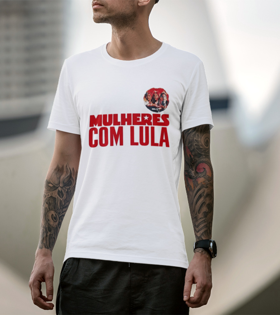 Mulheres Com Lula Olívia Santana T-Shirt