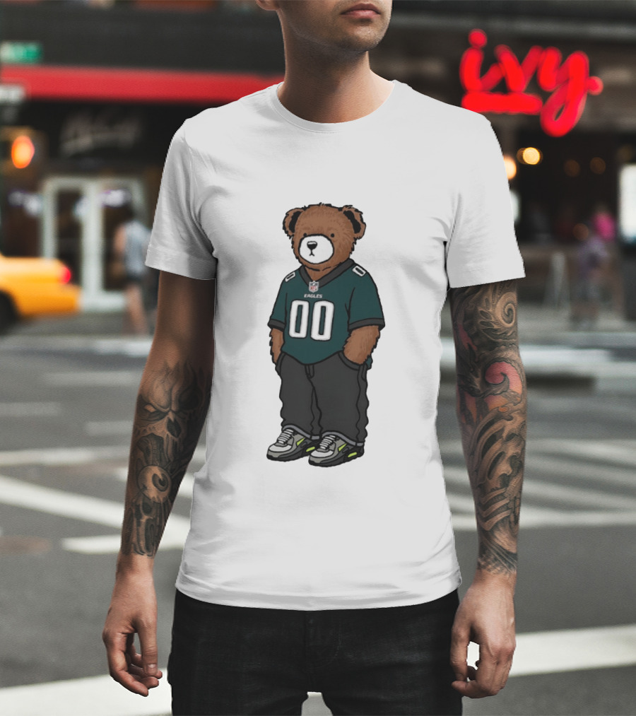 Philadelphia Eagles Teddy Bear London Games 2026 T-Shirt