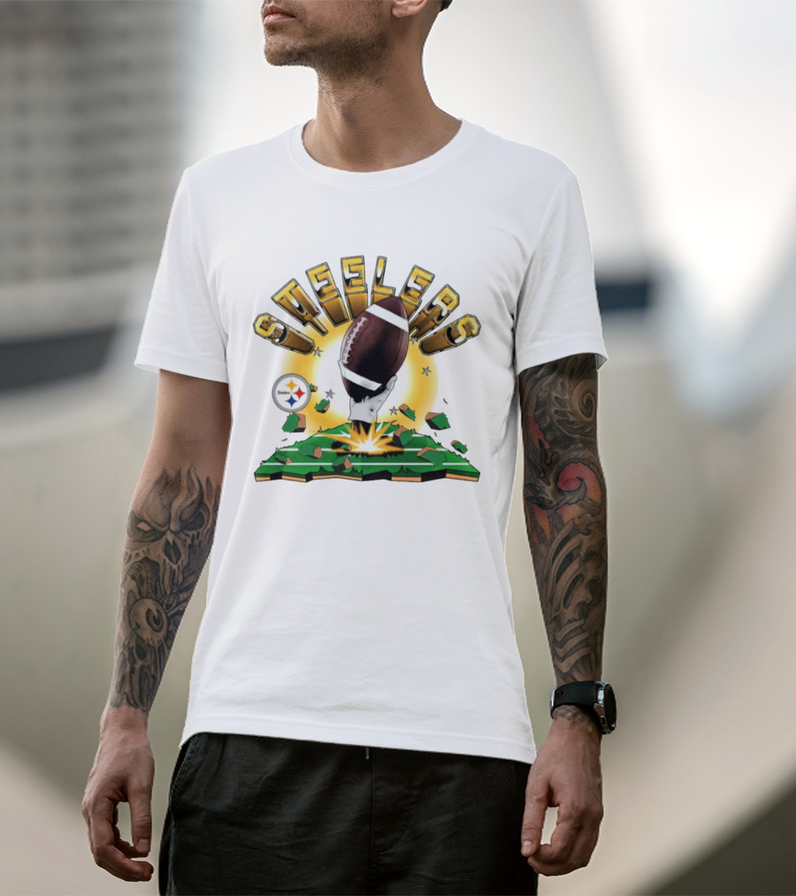 Pittsburgh Steelers Explode Football Clubhouse 2026 T-Shirt