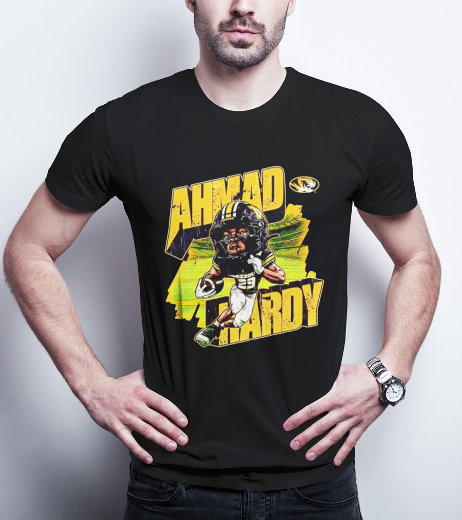 Missouri Tigers Football Ahmad Hardy NCAA Caricature T-Shirt