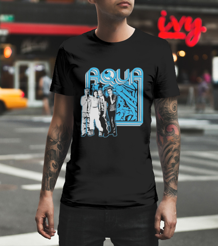 Aqua Band Members Barbie Girl 90s Pop Music Nostalgia T-Shirt
