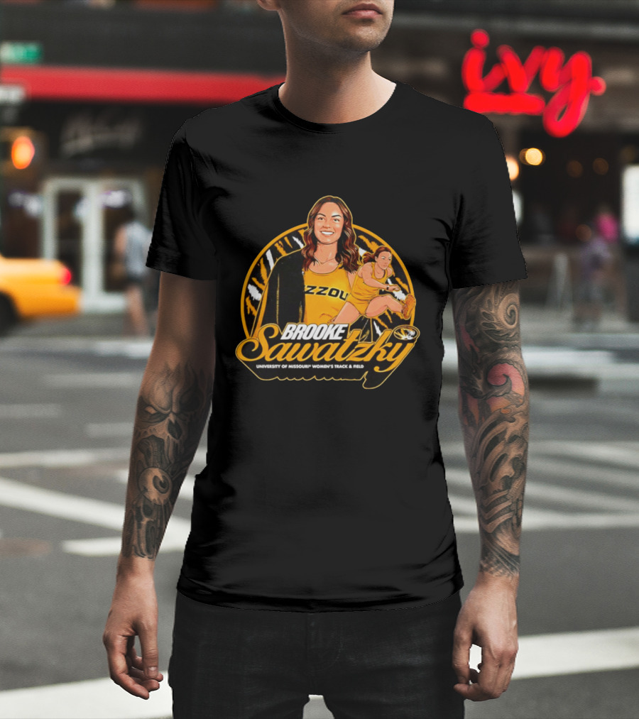 Brooke Sawatzky University Of Missouri Women's Track & Field NCAA Mizzou Tigers T-Shirt
