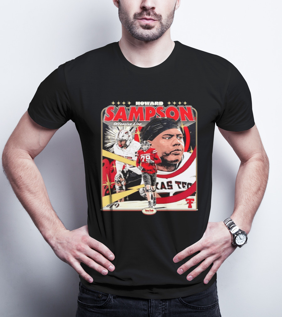 Howard Sampson Texas Tech Red Raiders Football Offensive Line #79 NCAA T-Shirt