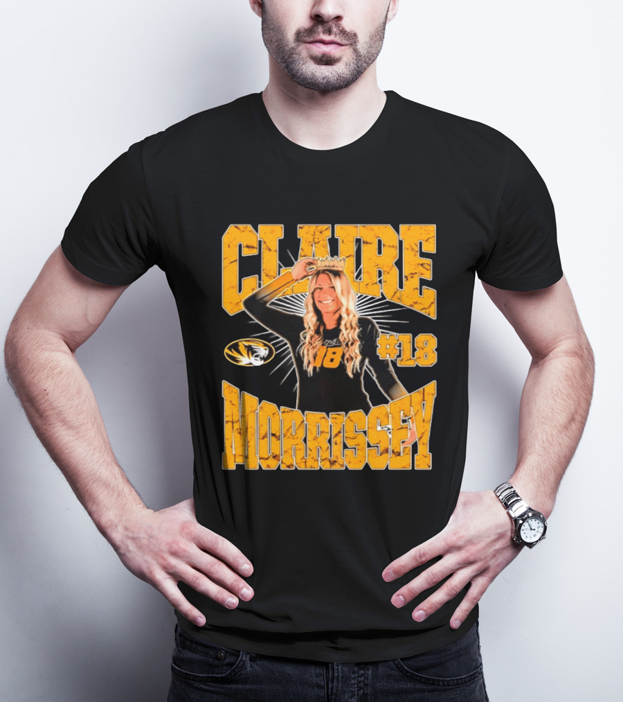 Claire Morrissey Missouri Tigers Volleyball #18 NCAA T-Shirt
