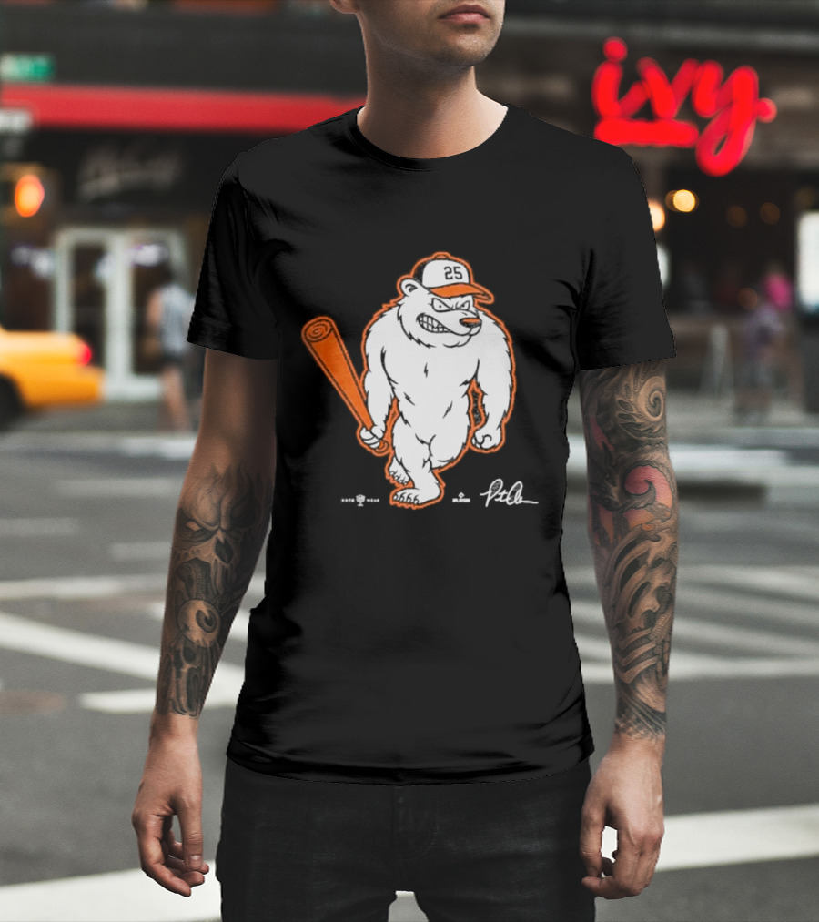 Baltimore Orioles Polar Bear Pete Alonso Baseball Bat T-Shirt
