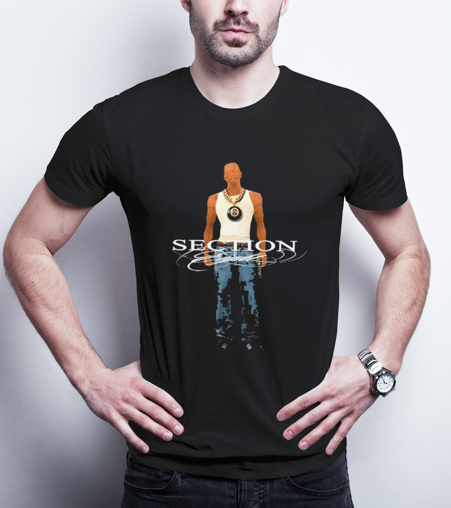 Section 8 CJ Black Gold Chain T-Shirt