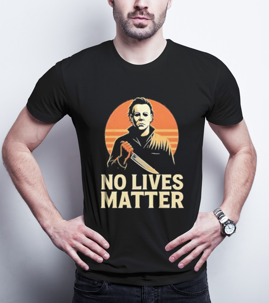 Michael Myers No Lives Matter Halloween Vintage Knife T-Shirt