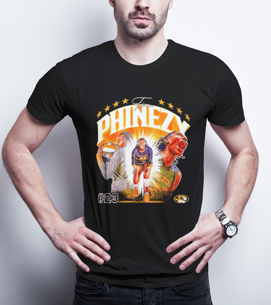 Tia Phinezy Missouri Tigers Volleyball NCAA #23 Mizzou Tiger T-Shirt