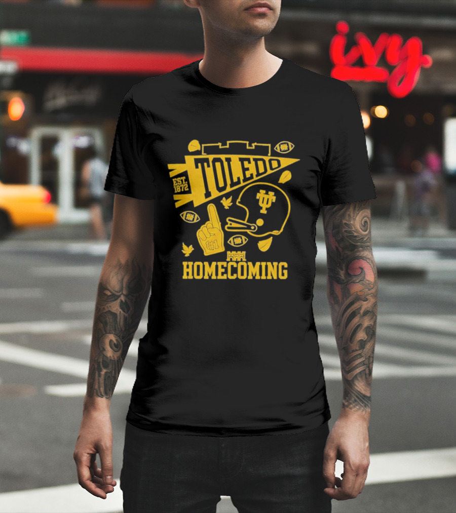 Toledo Homecoming 1872 Football Sports Celebration T-Shirt