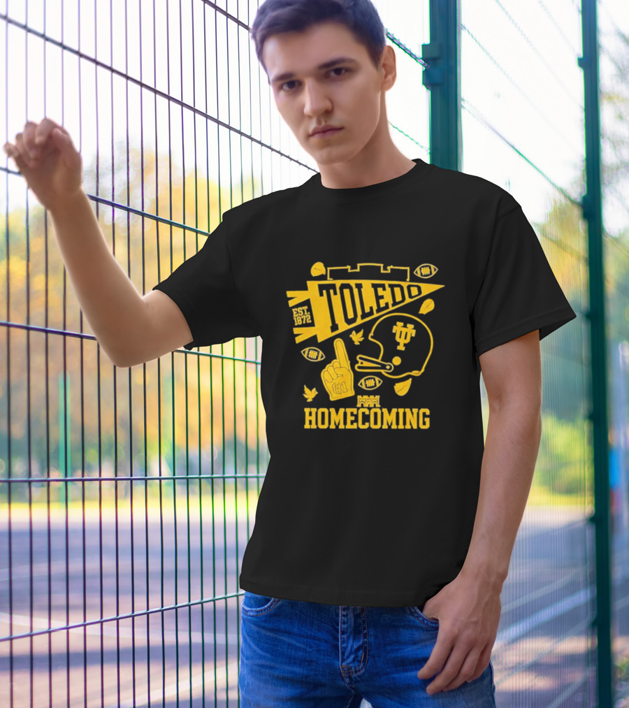 Toledo Homecoming 1872 Football Sports Celebration T-Shirt