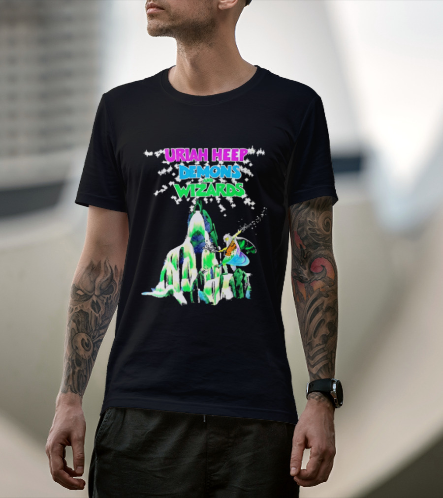 Uriah Heep Demons And Wizards Hard Rock Album Fantasy T-Shirt