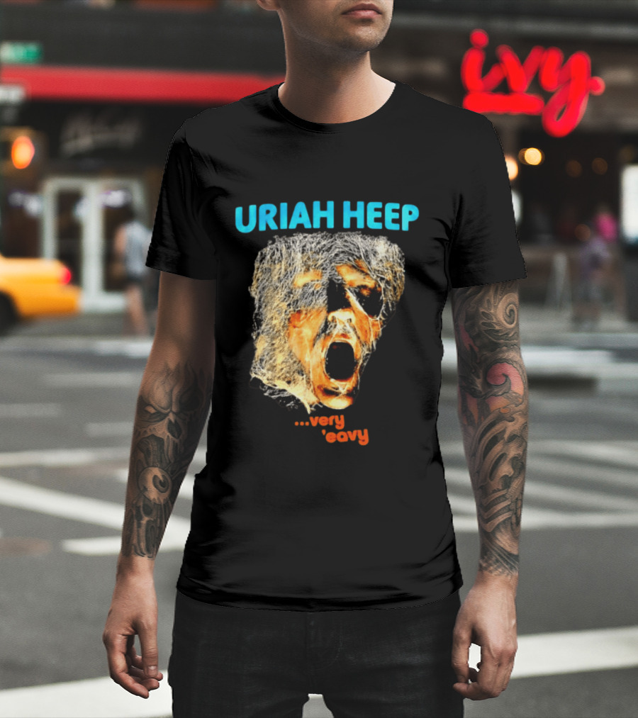 Uriah Heep Very 'Eavy Album Cover Art Hard Rock Music T-Shirt