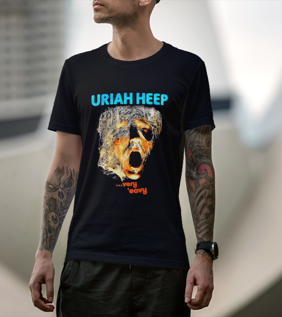 Uriah Heep Very 'Eavy Album Cover Art Hard Rock Music T-Shirt