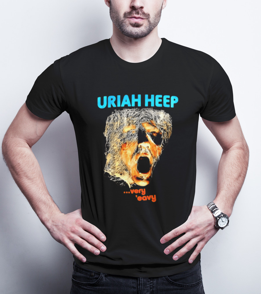 Uriah Heep Very 'Eavy Album Cover Art Hard Rock Music T-Shirt