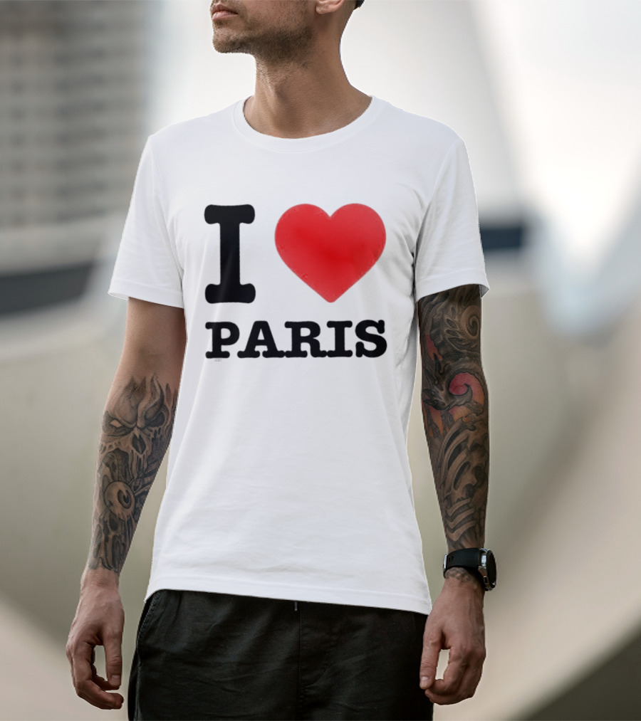 I Love Paris France City Of Light Travel T-Shirt