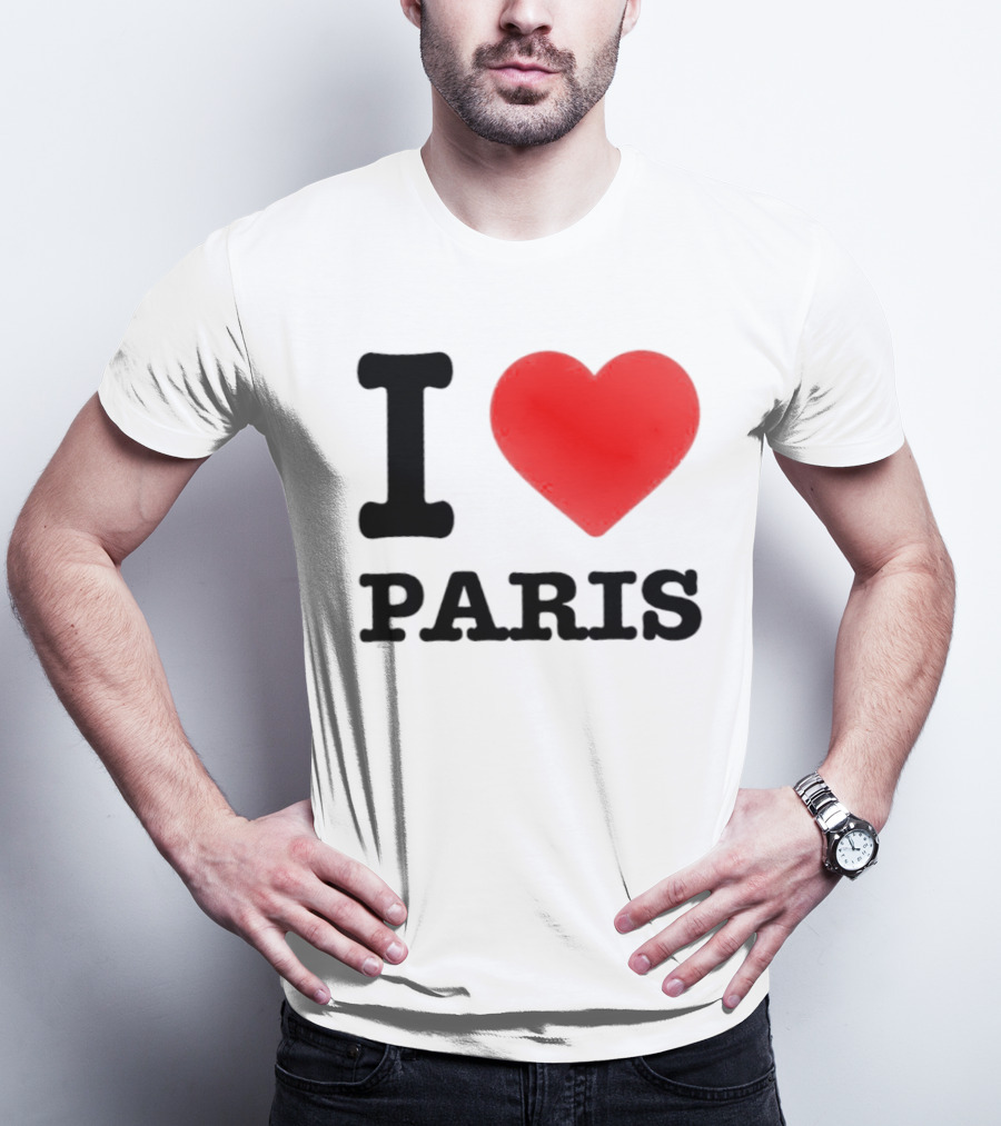 I Love Paris France City Of Light Travel T-Shirt